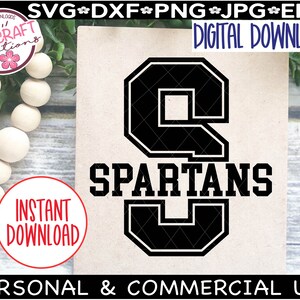 SPARTANS SVG, Spartans Football Svg, Spartans Baseball, Spartans Cheer ...