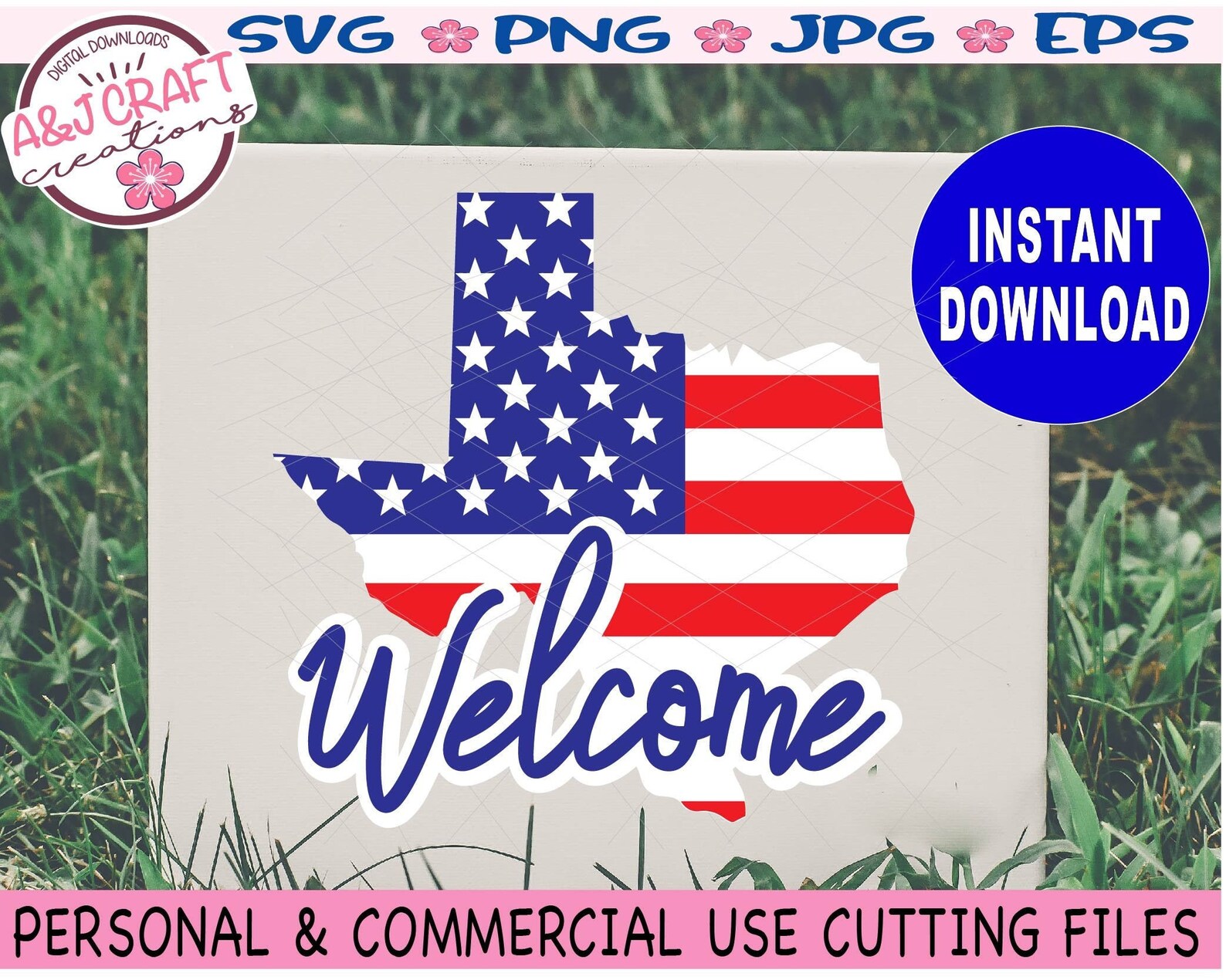 Texas SVG File Texas Welcome Sign Svg State of Texas Svg - Etsy