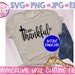 Thankful SVG, Thankful With Cross SVG, Thankful Cross SVG, Thanksgiving ...