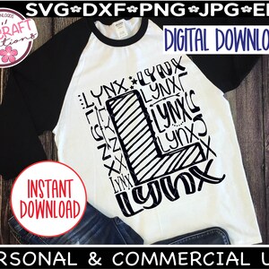 Lynx SVG, Lynx Football Svg, Lynx Png, Typography Svg, Lynx Shirt ...