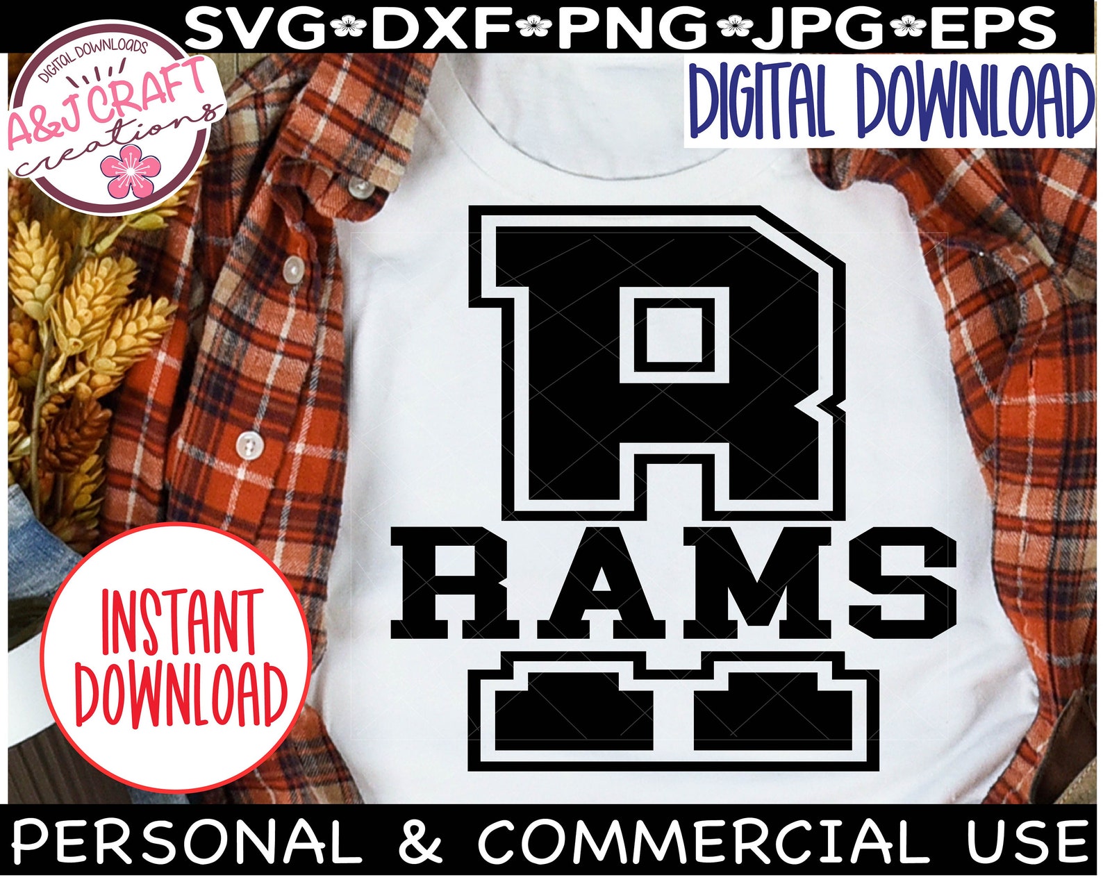 RAMS SVG Rams Football Svg Rams Cheer Svg Rams Cheer Mom - Etsy