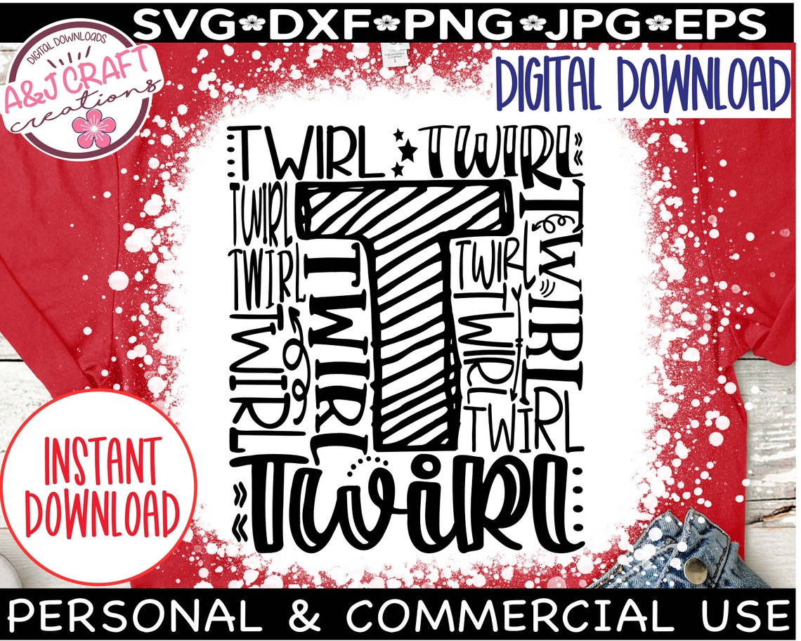 Twirl Svg, Twirler Svg, Twirl Typography Svg, Baton Twirling SVG ...