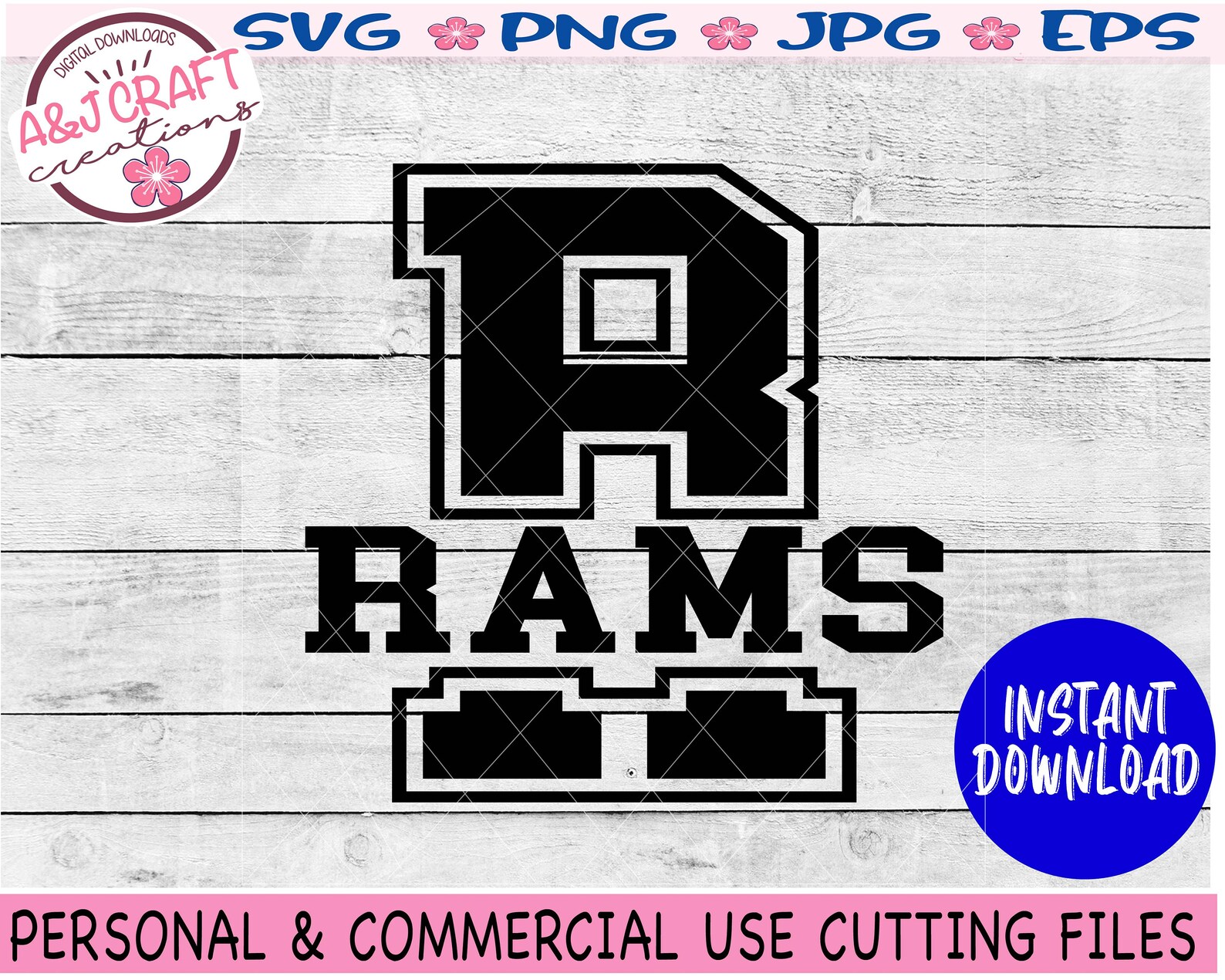 RAMS SVG Rams Football Svg Rams Cheer Svg Rams Shirt Svg - Etsy