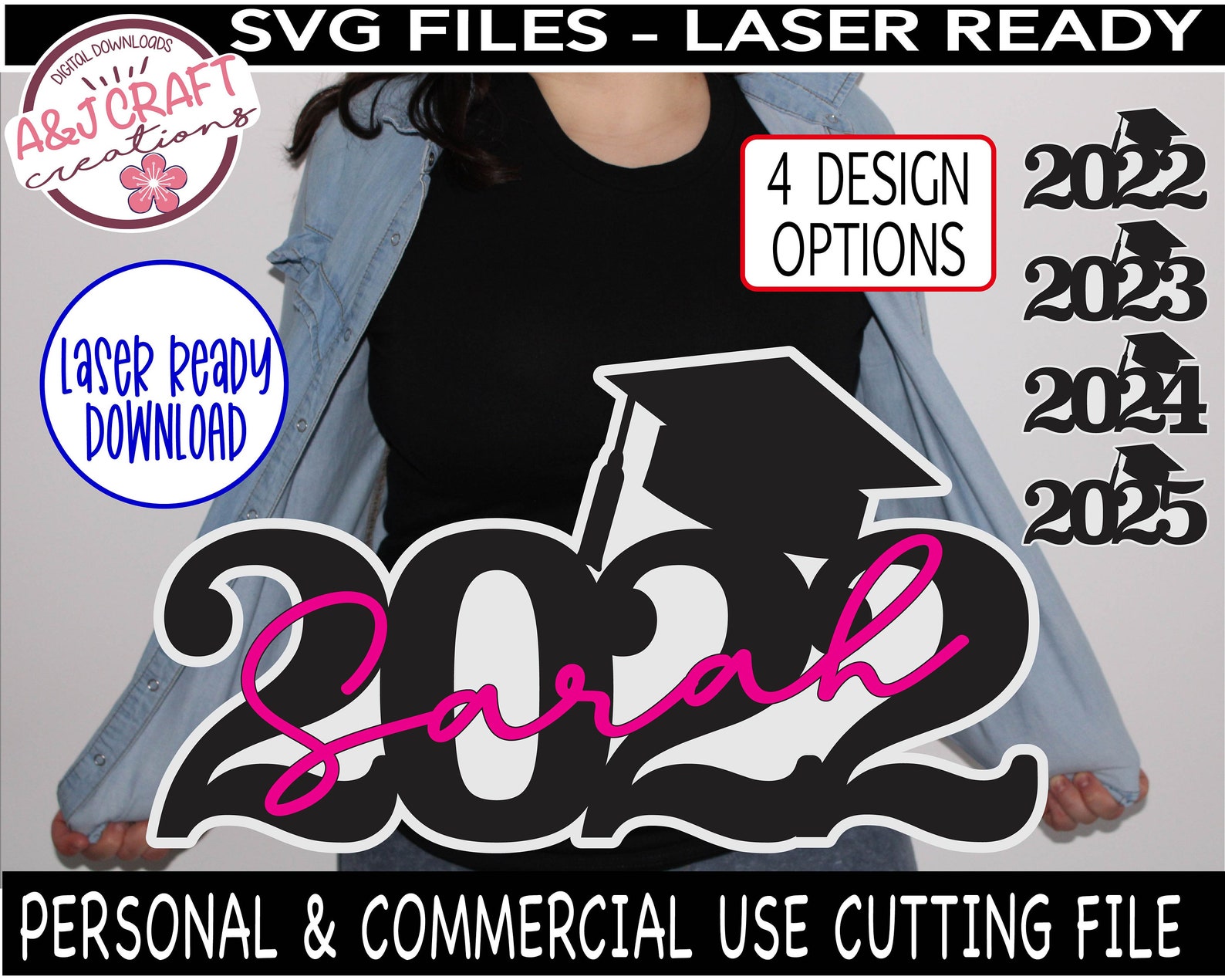 Graduation Photo Prop Svg Graduation Laser Cut File 2022 - Etsy