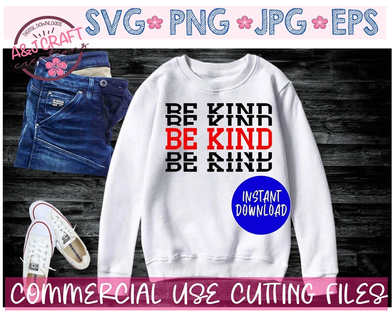 Be Kind Svg Be Kind Svg File Stacked Names Svg Kindness - Etsy