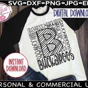 BUCKAROOS SVG Buckaroos Football Svg Buckaroos Mascot Svg - Etsy