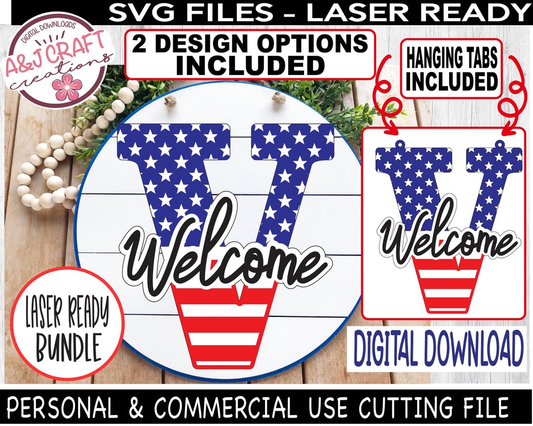 Letter V Svg BUNDLE, Laser Ready, Patriotic Lettering Svg, USA Letter ...