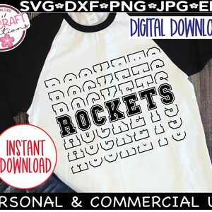 Rockets SVG, Rockets Football SVG, Rocket Team Mascot Svg, Go Rockets ...