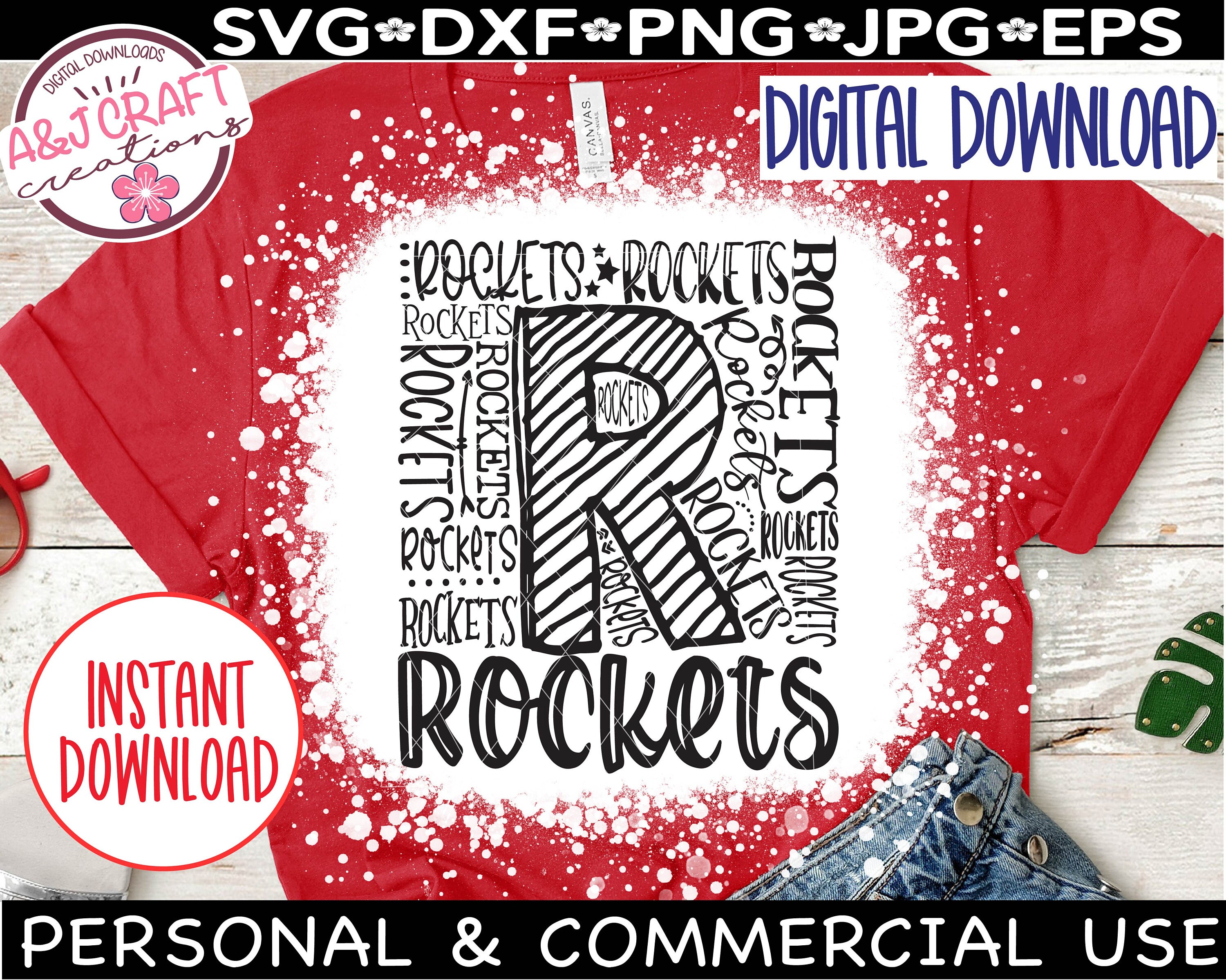 Rockets SVG, Rockets Football Svg, Rockets Typography, Rockets Baseball ...