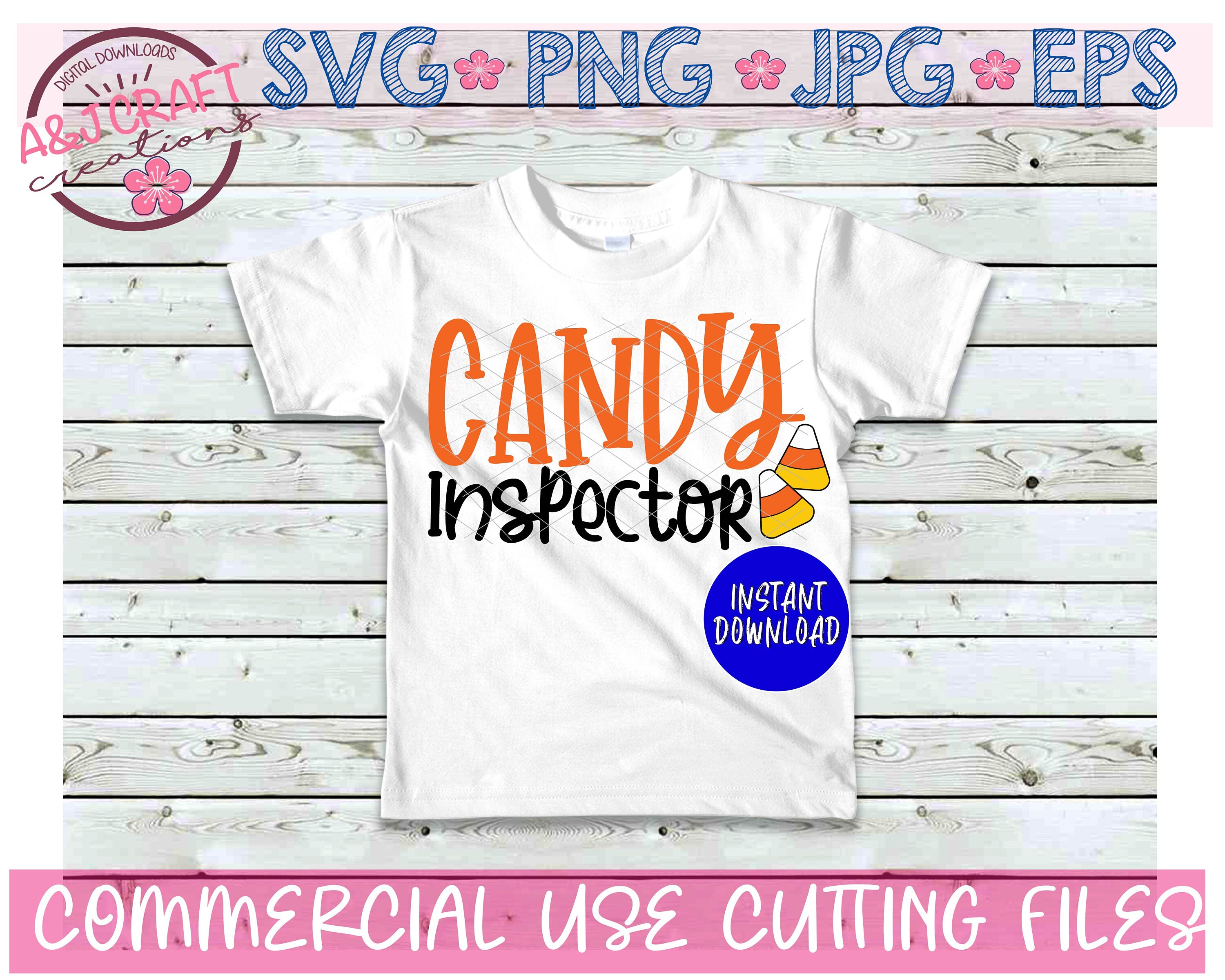Candy Inspector Svg Kids Halloween Svg Trick or Treat Svg | Etsy
