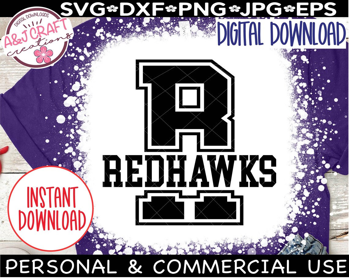 Redhawks SVG Redhawks Football Svg Redhawks Cheer Svg - Etsy