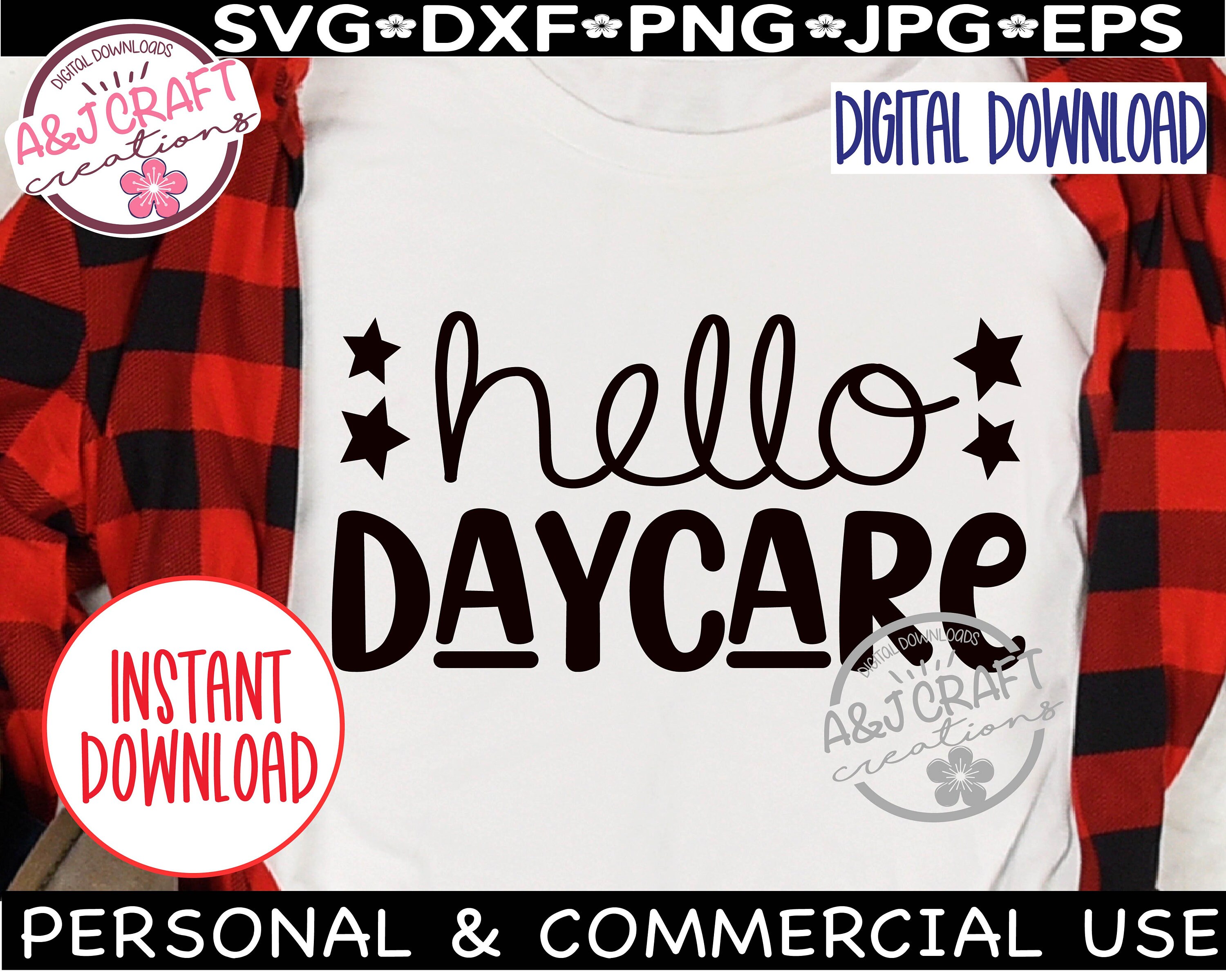 Hello Daycare SVG, Back to School Svg, Hello Daycare Shirt SVG, First ...