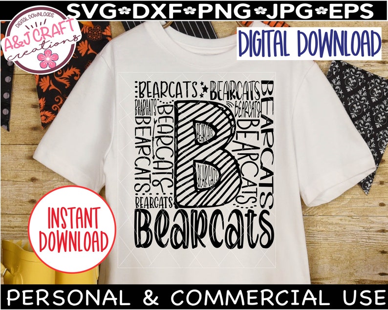 BEARCATS SVG Bearcats Football Svg Bearcats Baseball Svg - Etsy