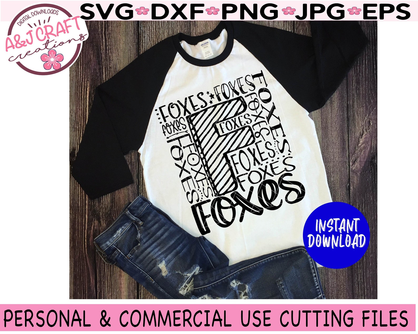 FOXES Typography SVG Foxes Football Svg Foxes Fan Png | Etsy