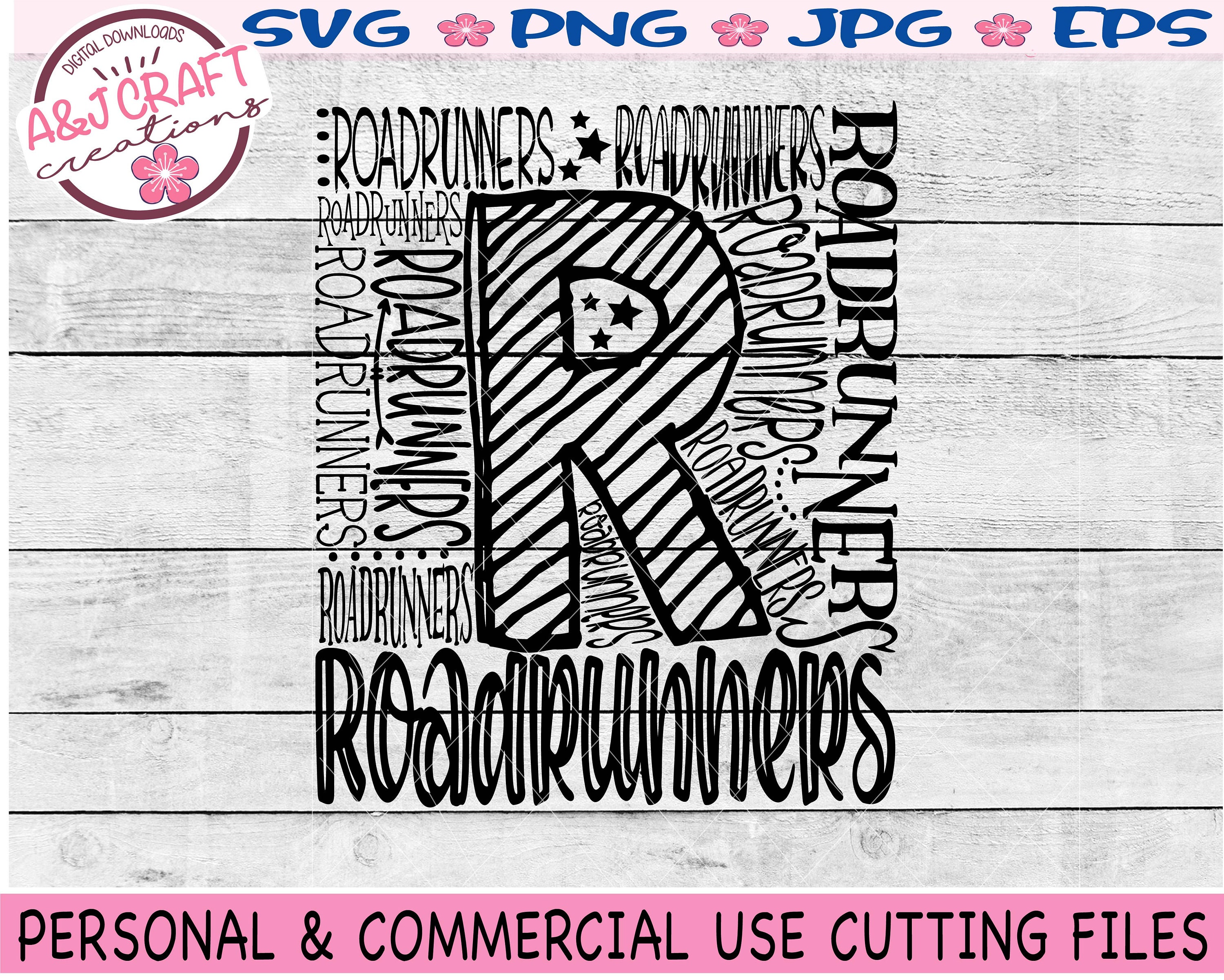 ROADRUNNERS Typography SVG Roadrunners Basketball Svg | Etsy