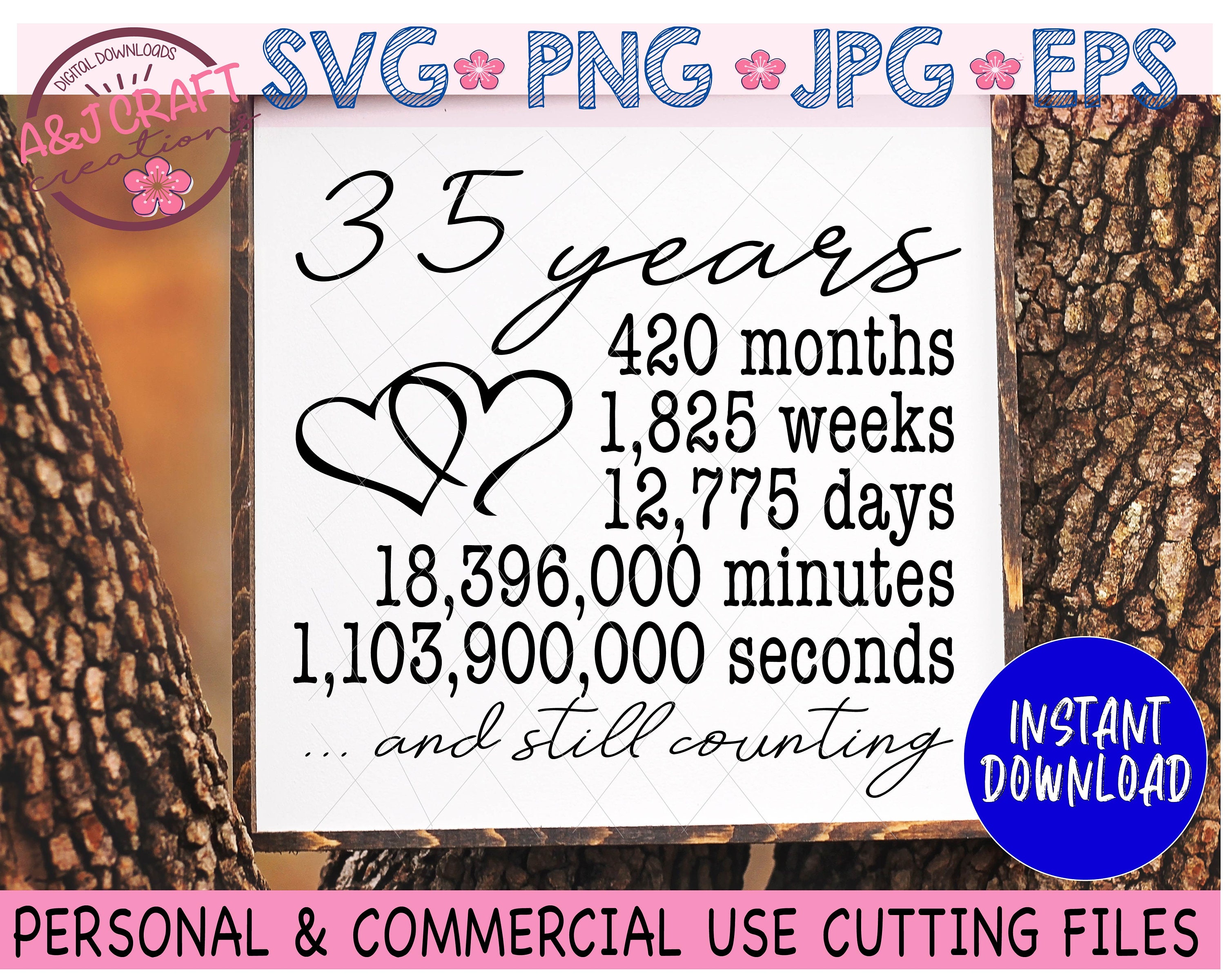 35th Anniversary Svg Vows Renewal We Still Do Anniversary | Etsy