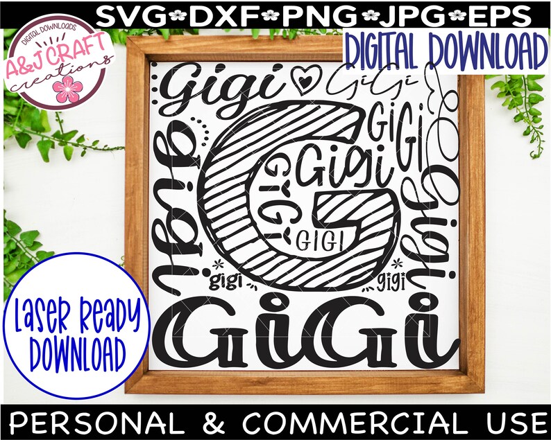 Gigi SVG, Gigi Shirt, Gigi Png, Typography Tshirt Svg, Typography Svg ...