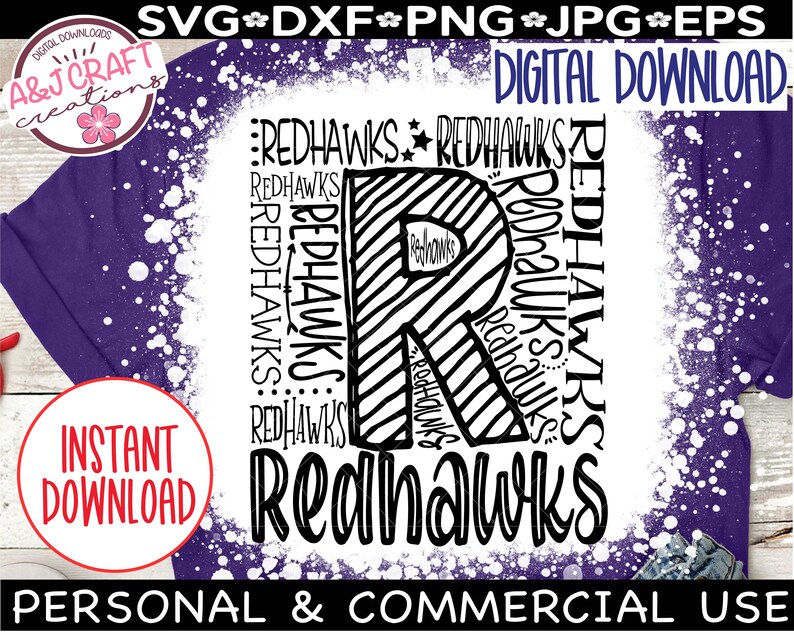 Redhawks SVG Go Redhawks Svg Redhawks Typography Svg - Etsy