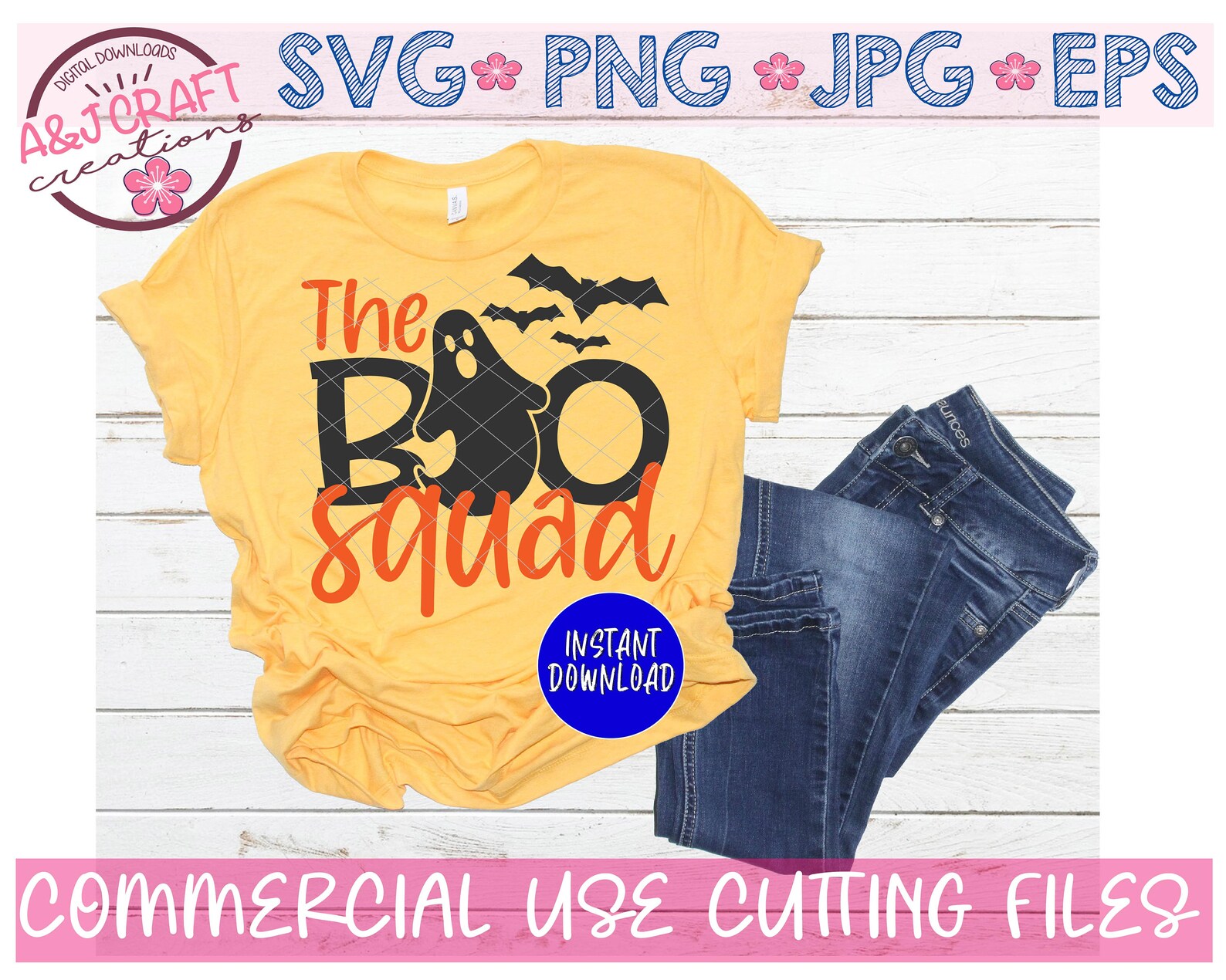 The Boo Squad Svg Halloween Squad Svg Halloween Quote Svg | Etsy