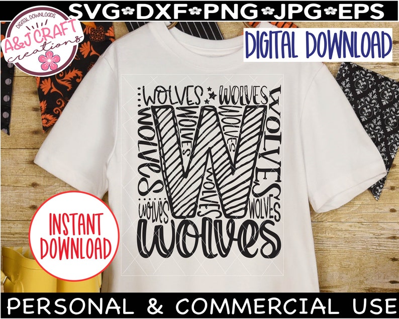 WOLVES Typography SVG Wolves Basketball Svg Typography Svg - Etsy