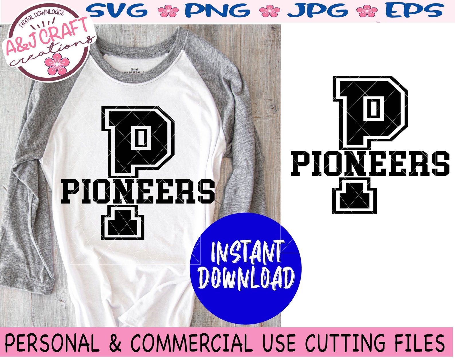 PIONEERS SVG Pioneers Football Svg Pioneers Cheer Svg | Etsy