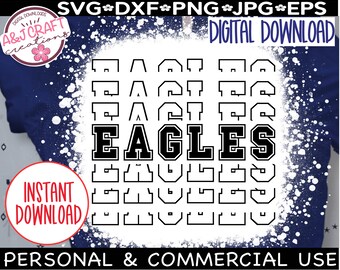 Eagles Word Svg - Etsy