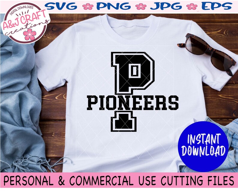 PIONEERS SVG Pioneers Football Svg Pioneers Cheer Svg | Etsy