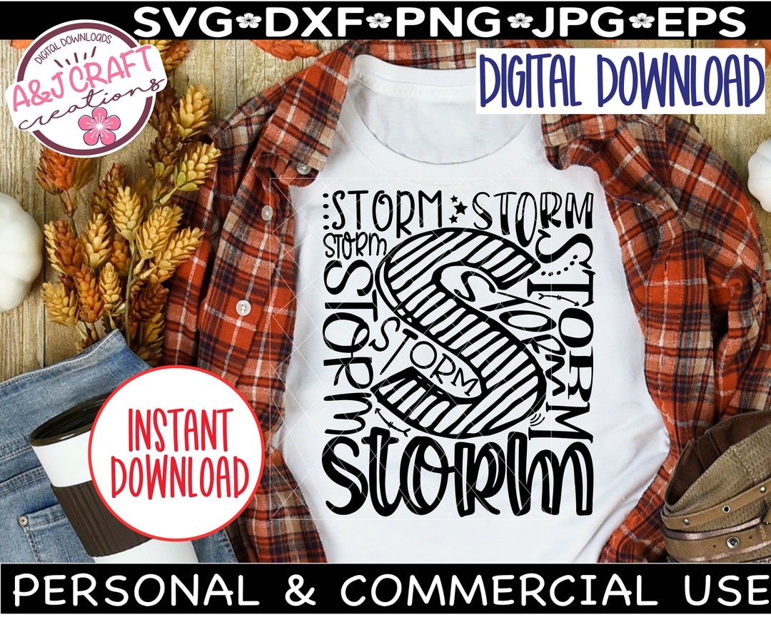 Storm SVG, Storm Typography Svg, Storm Football Svg, Storm Baseball Svg ...