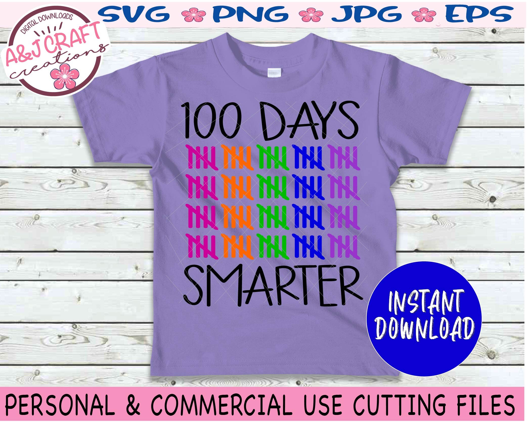 100 Days Smarter Svg 100 Days School svg 100th Day of School | Etsy