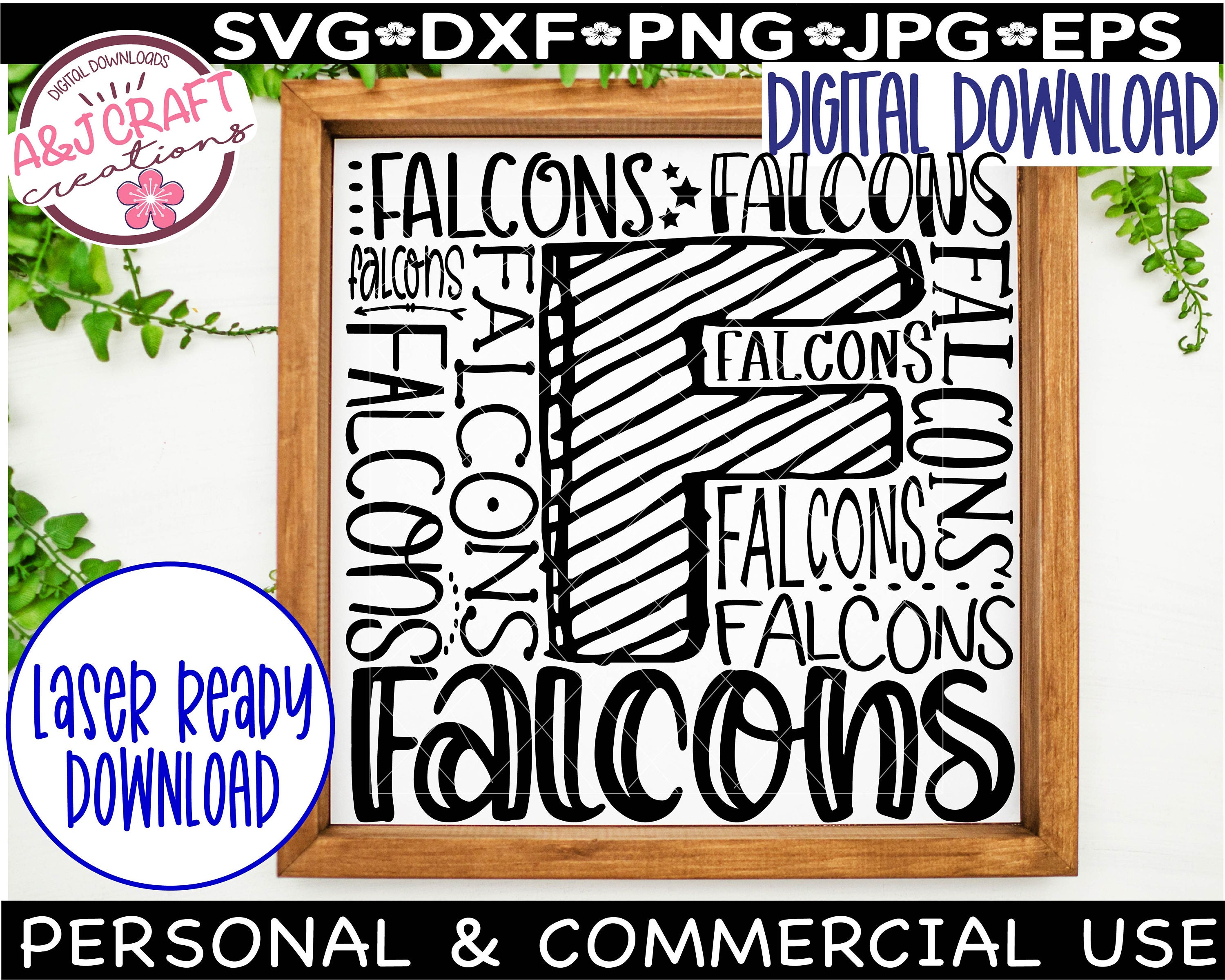 Falcons SVG Falcons Football Svg Falcons Baseball Svg - Etsy