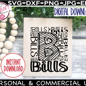 Bills SVG, Bills Football Svg, Bills Baseball Svg, Bills Team Mascot ...