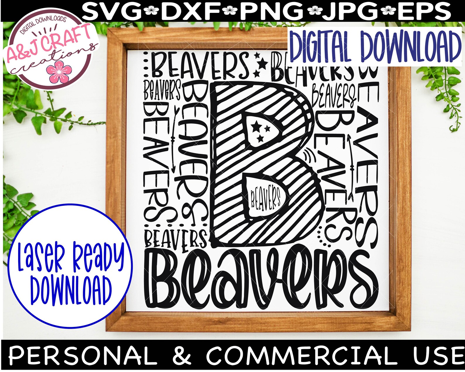 BEAVERS SVG, Beavers Shirt Svg, Beavers Typography Svg, Beavers ...