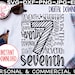 7th Grade Typography Svg, 7th Seventh Grade, 7th Grade Teacher Shirt ...