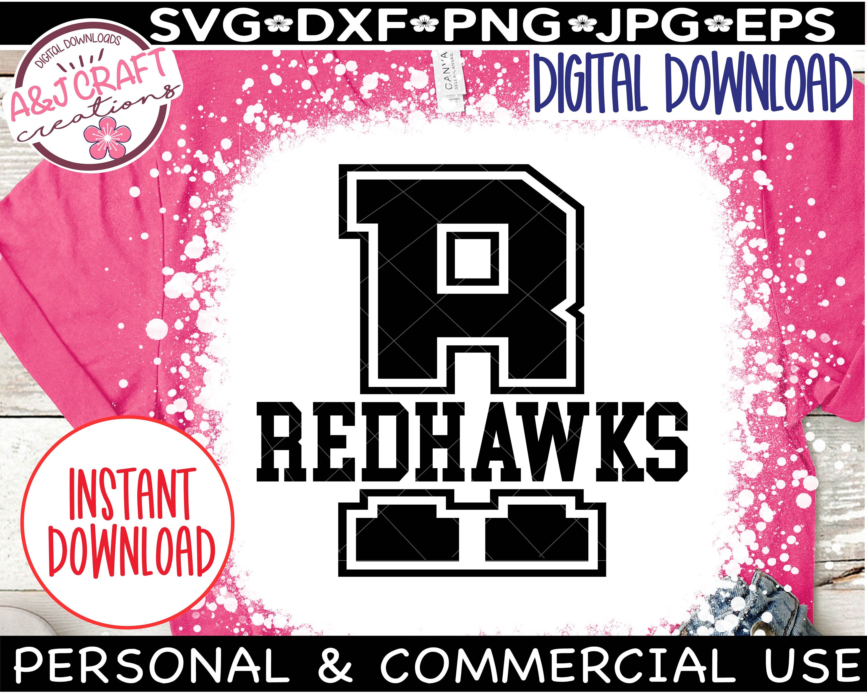 Redhawks SVG Redhawks Football Svg Redhawks Cheer Svg - Etsy