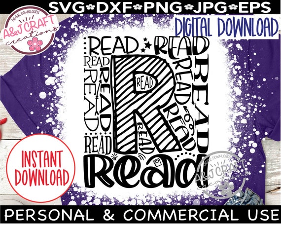 READ SVG Read Typography Svg Reading Teacher Svg Read - Etsy