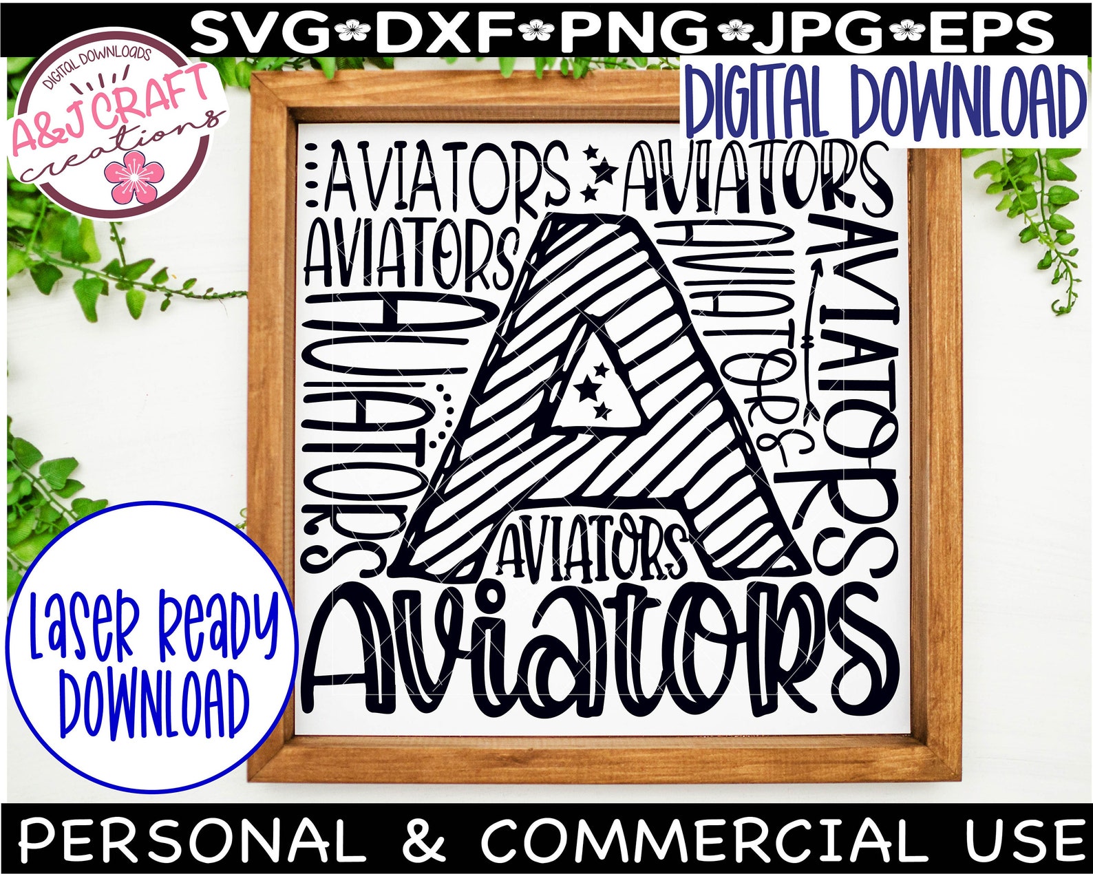AVIATORS SVG Aviators Png Aviators Wall Art Typography Svg - Etsy