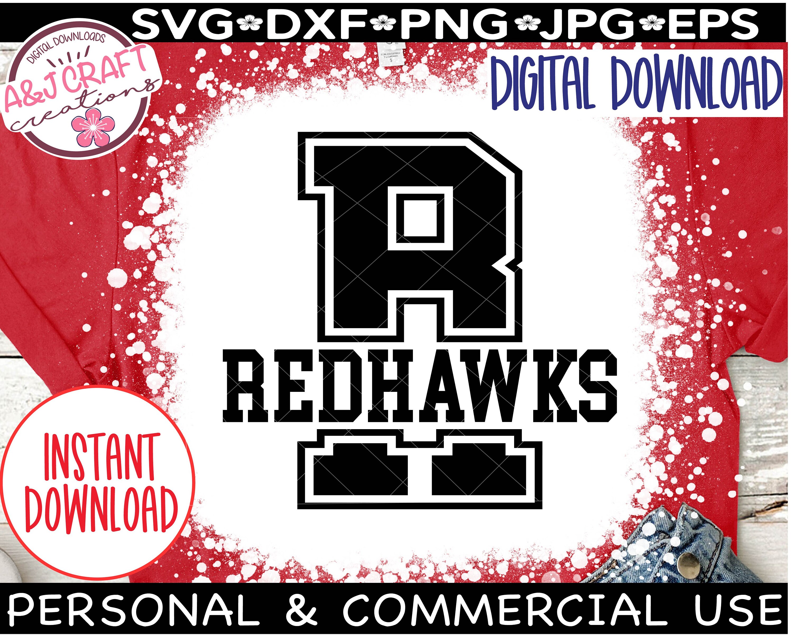 Redhawks SVG Redhawks Football Svg Redhawks Cheer Svg - Etsy
