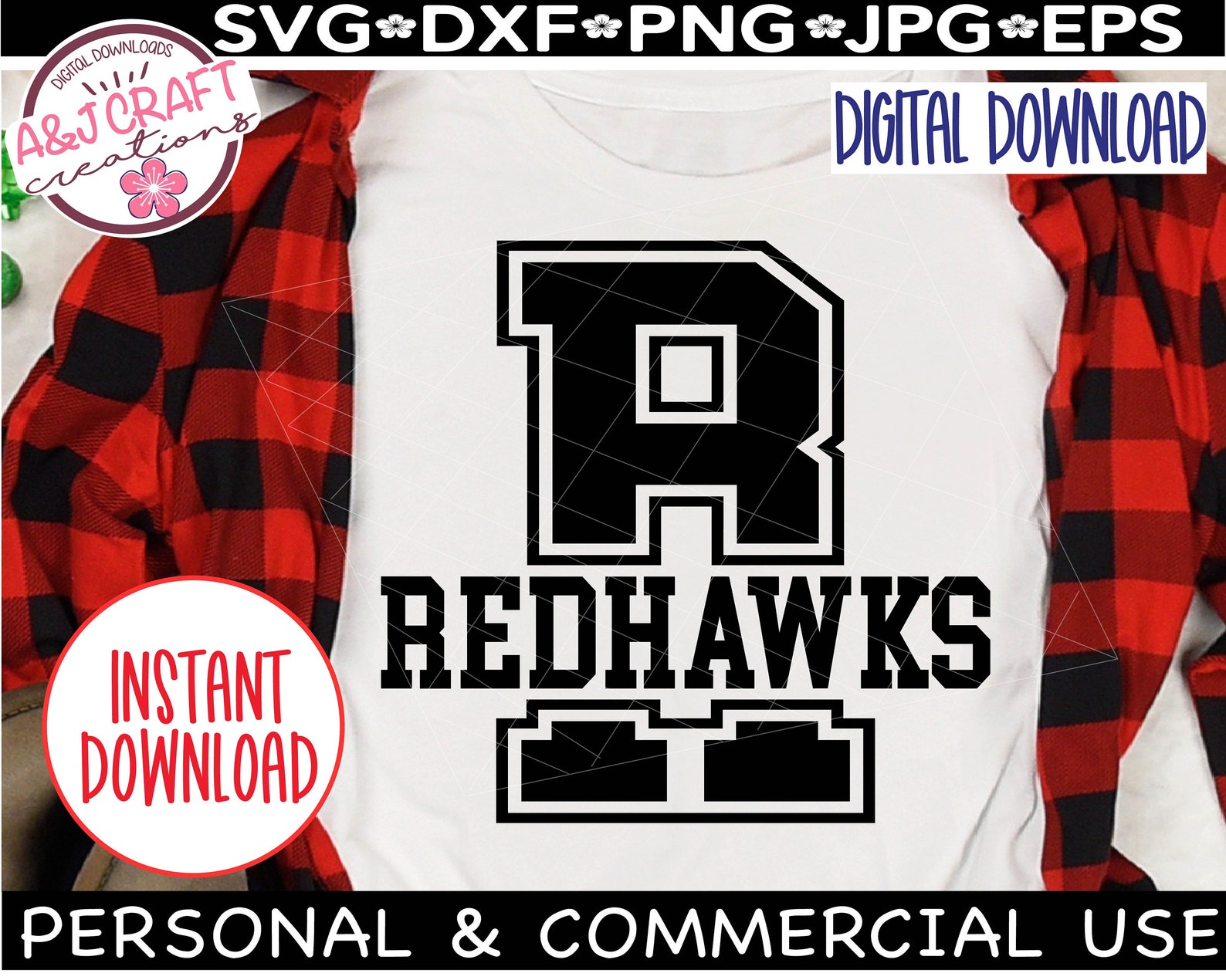 Redhawks SVG Redhawks Football Svg Redhawks Cheer Svg - Etsy