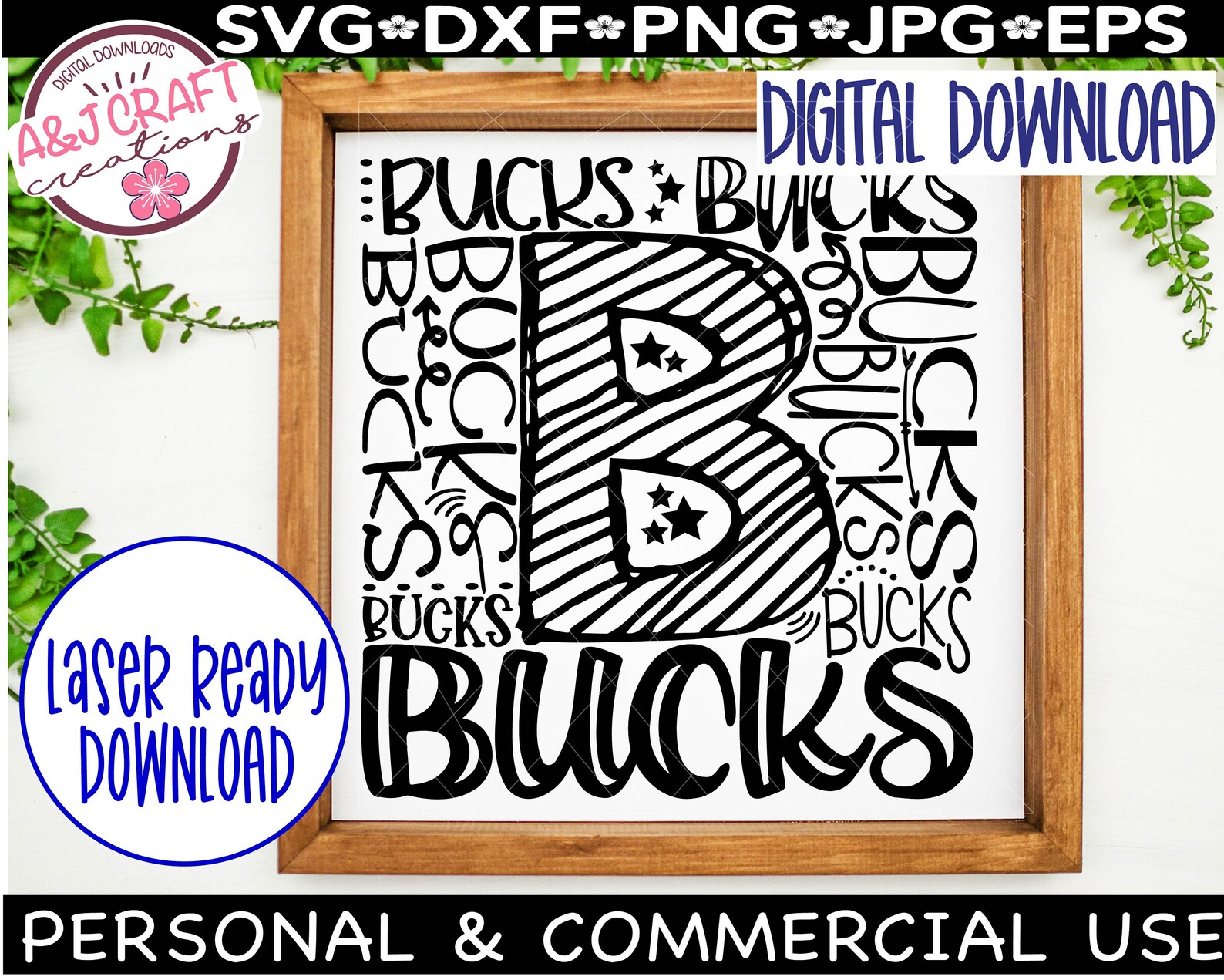 BUCKS SVG Bucks Basketball Svg Bucks Baseball Svg Bucks - Etsy
