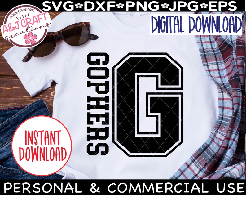 Gophers SVG School Spirit Svg Gopher Gophers Football Svg - Etsy