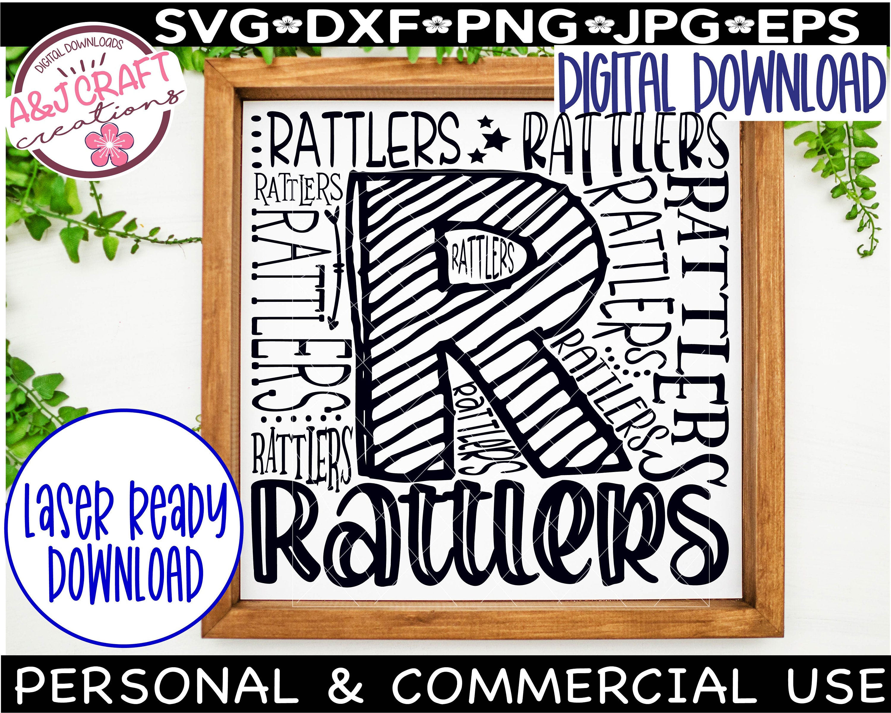 Rattlers SVG, Rattlers Football Svg, Rattlers Baseball Svg, Typography ...