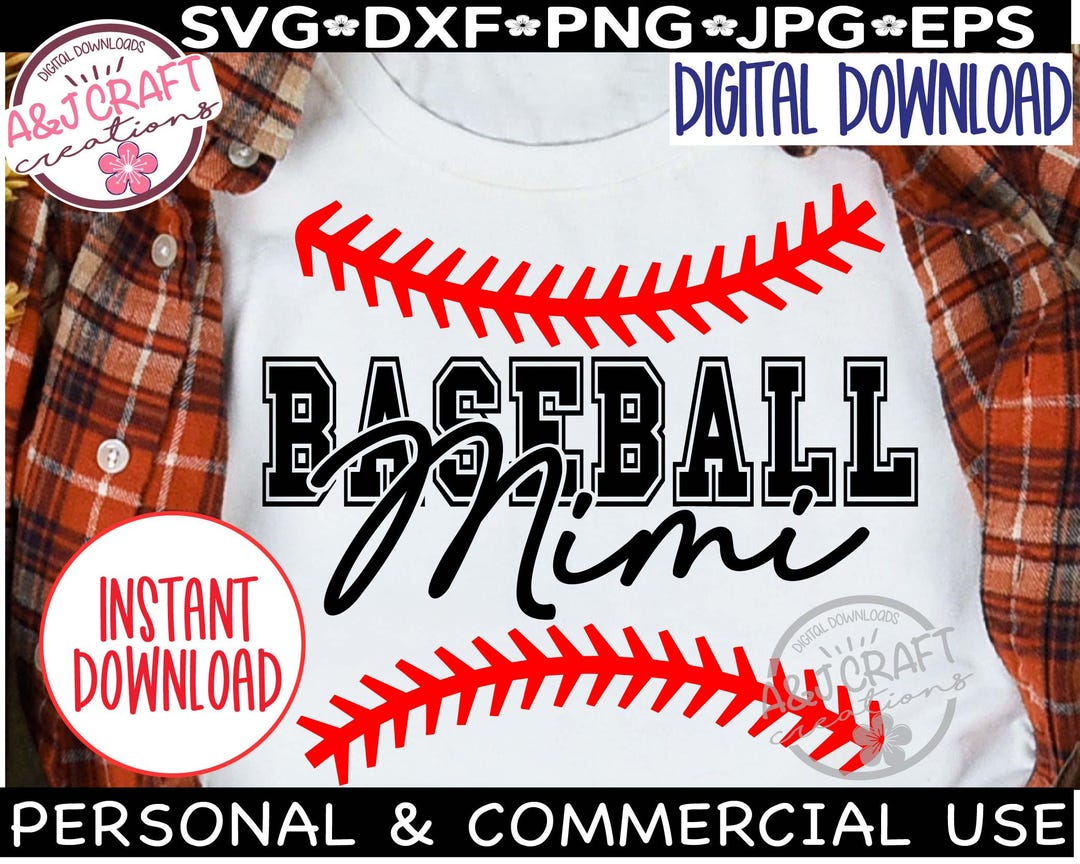Baseball Mimi SVG, Baseball Mimi Design, Baseball Mimi SVG, Baseball ...