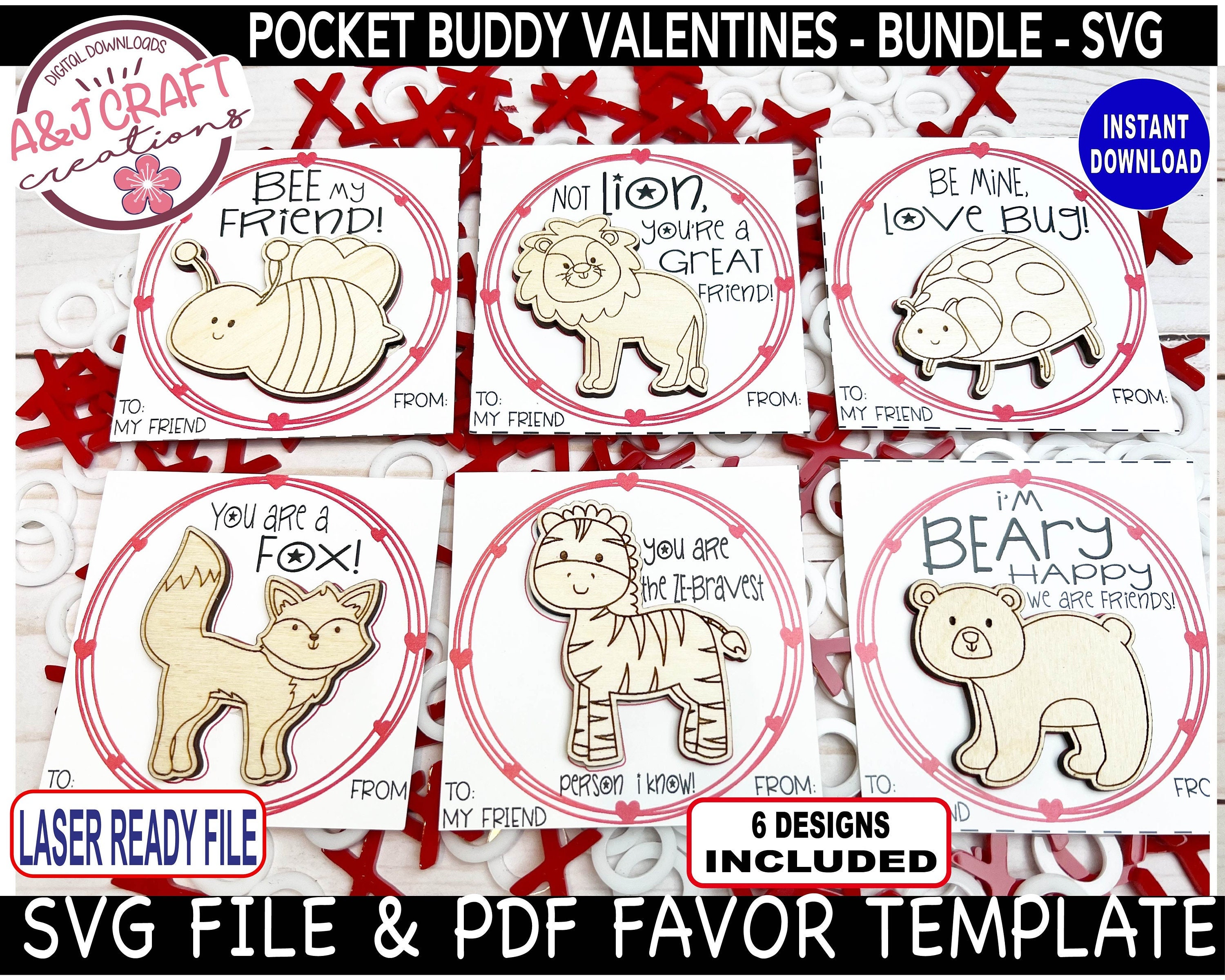 Pocket Hug Svg Pocket Buddy Svg Pocket Pal Svg Valentine - Etsy