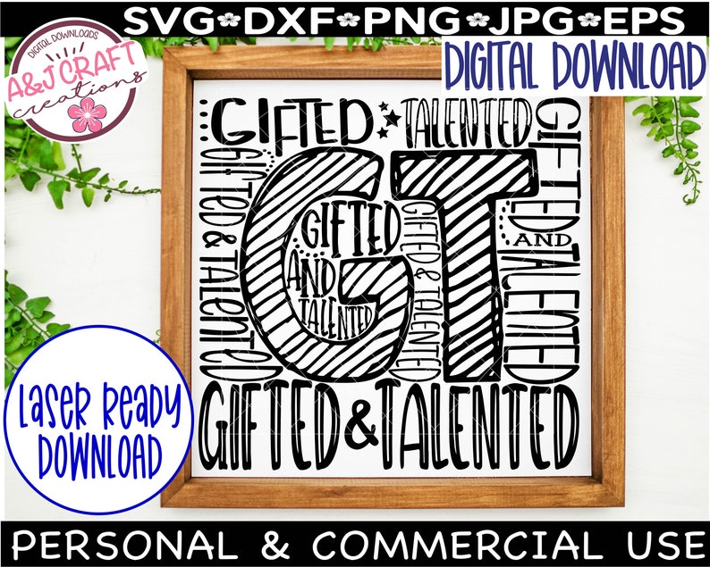 Gifted and Talented Svg Gifted and Talented Teacher - Etsy