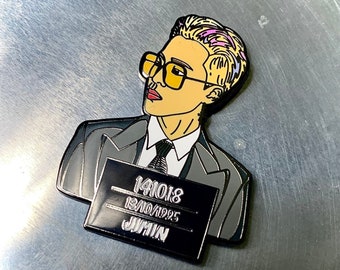 Crystal Microphone Pin / BTS Jimin Edition / Swarovski Crystal - Etsy