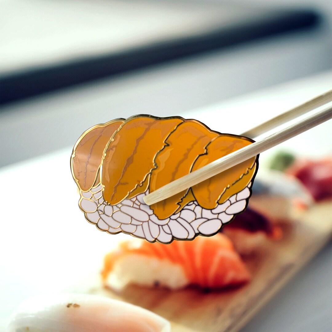 Uni Sushi Nigiri Enamel Pin - Etsy