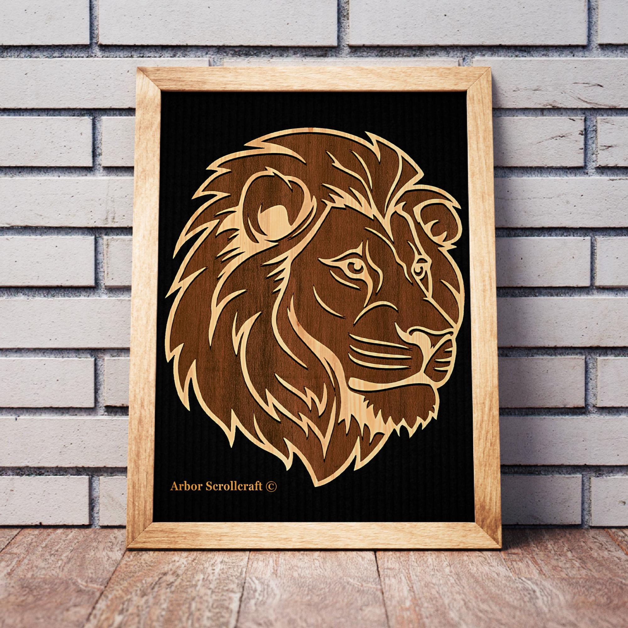 Lion Scroll Saw Pattern - Etsy