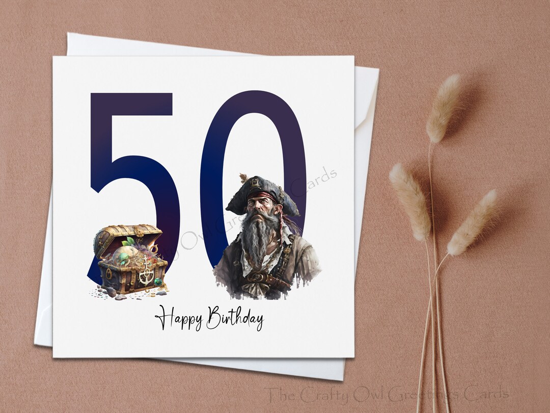 50th Birthday Card, Dad Birthday Card, Personalised Birthday Card ...