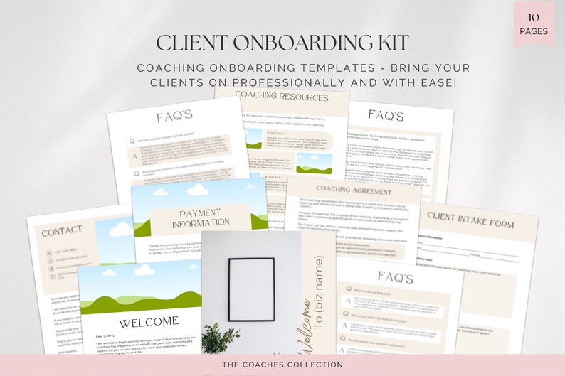 Coaching Client Onboarding Kit | Welcome Letter | Coaching Agreement ...