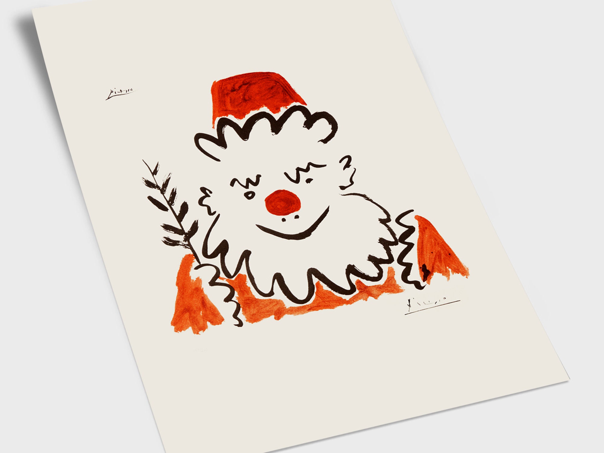 Pablo Picasso Père Noël 1957 Original Vintage Poster INSTANT | Etsy